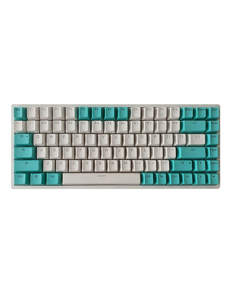 84 Keys PBT Double Shot Keycaps [Turquoise White] - i.Tech Philippines
