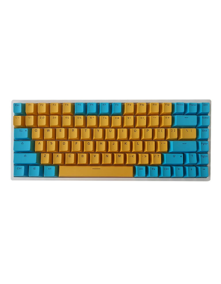 84 Keys PBT Double Shot Keycaps [Purple White] - i.Tech Philippines