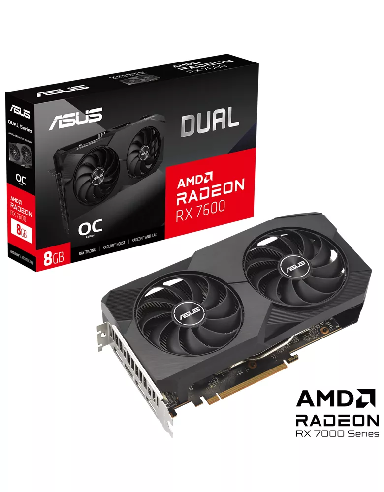 ASUS Dual Radeon RX 7600 OC Edition 8GB GDDR6 - i.Tech PH