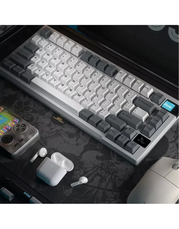 Darmoshark K8 Tri-Mode Mechanical Keyboard | White - iTech