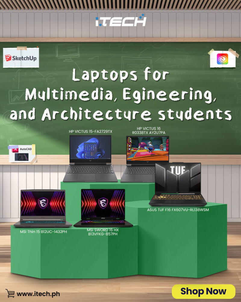 Best Laptops for Multimedia, Engineering, and Architecture Students - iTech Philippines ...