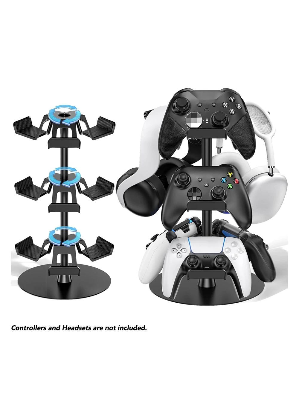 OIVO Multiple Controller & Headset Stand 3 Tiers for Desk (IV-P5425-3T ...