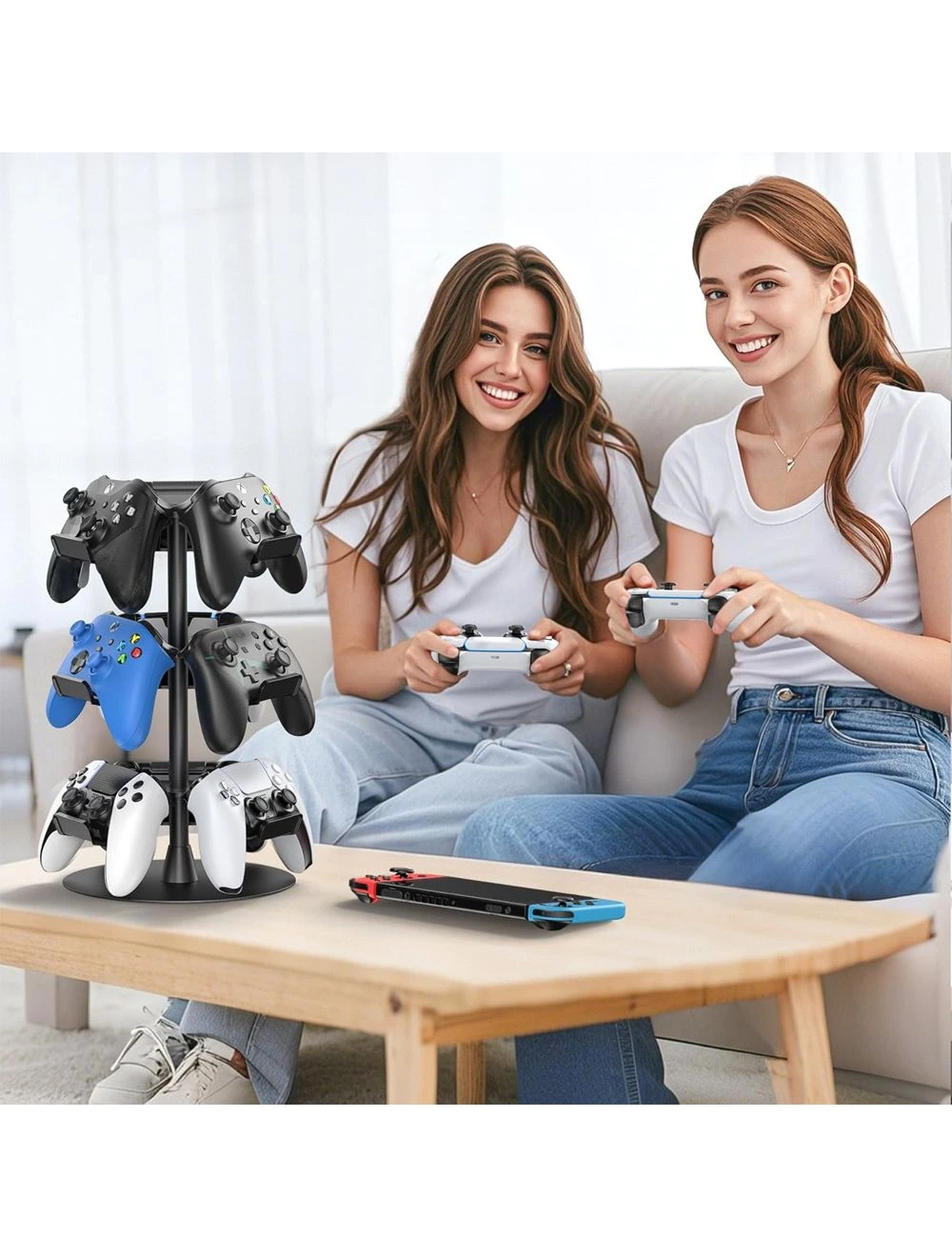 OIVO Multiple Controller & Headset Stand 3 Tiers for Desk (IV-P5425-3T ...