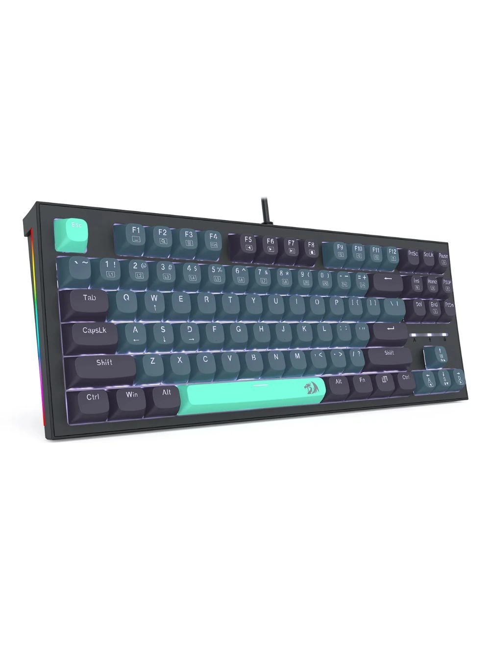 Redragon K611-BGB Bes Wired USB Mechanical Gaming Keyboard (RPC Linear Switch) - Blue/Green ...