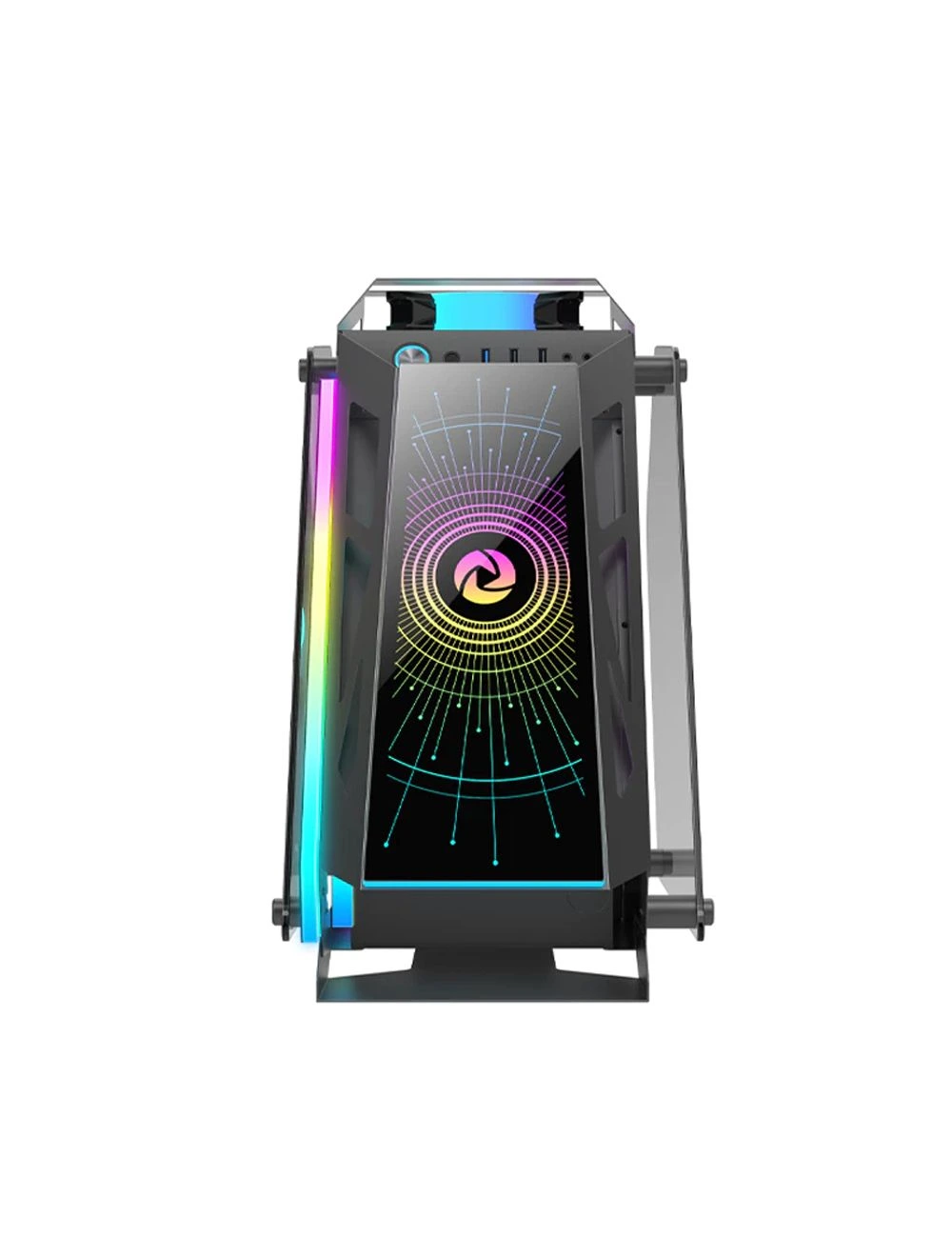 Inplay Thunder Robot Design RGB Light Panel Micro ATX Gaming PC Case ...