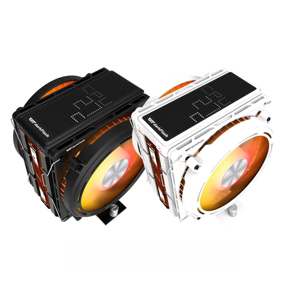 DarkFlash E400 Plus LED Matrix Display Dual Fan Tower CPU Cooler - i.Tech PH